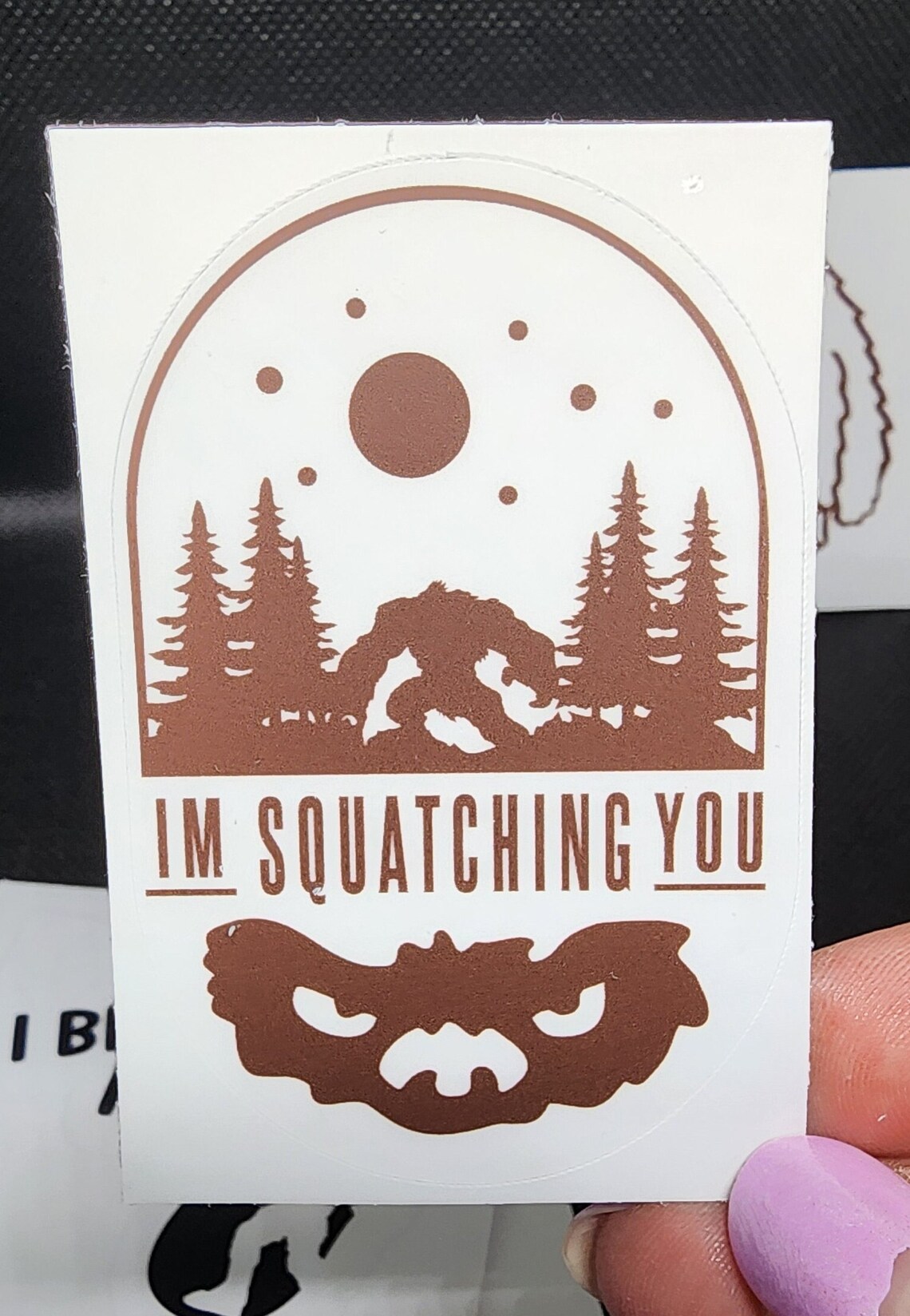 Bigfoot Waterproof Vinyl Sticker - Etsy