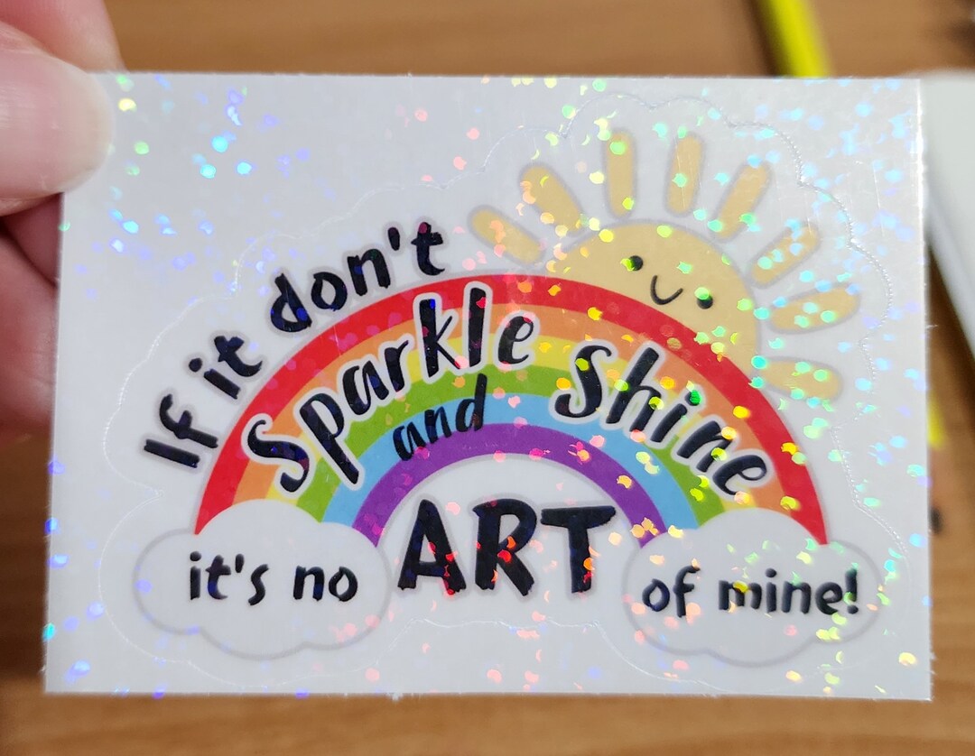 Sparkle and Shine Art Sticker - Etsy