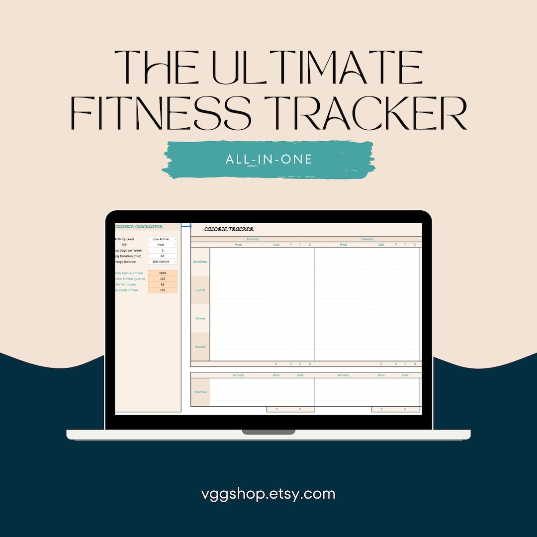 Fitness Tracker (spreadsheet Template for Google Sheets) - Etsy