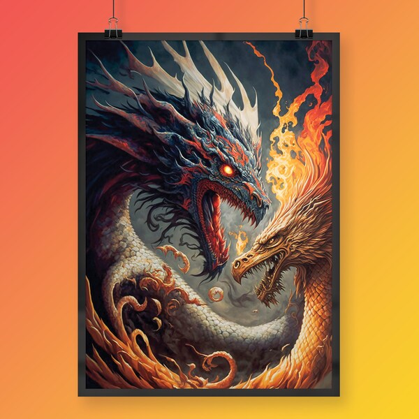 Dragon Printable Wall Art - Etsy