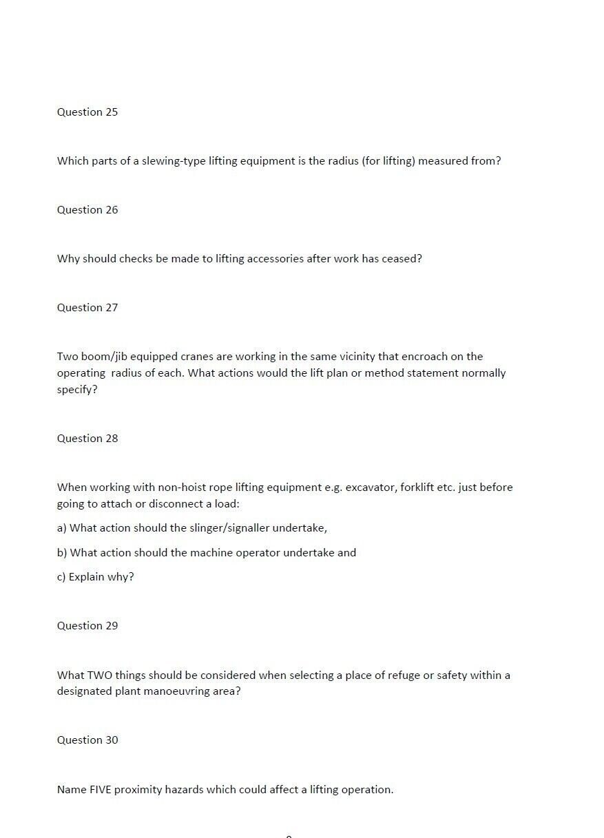 CPCS & NOCN A40 Slinger Signaller Theory Test Answers BOOK 2023 - Etsy UK