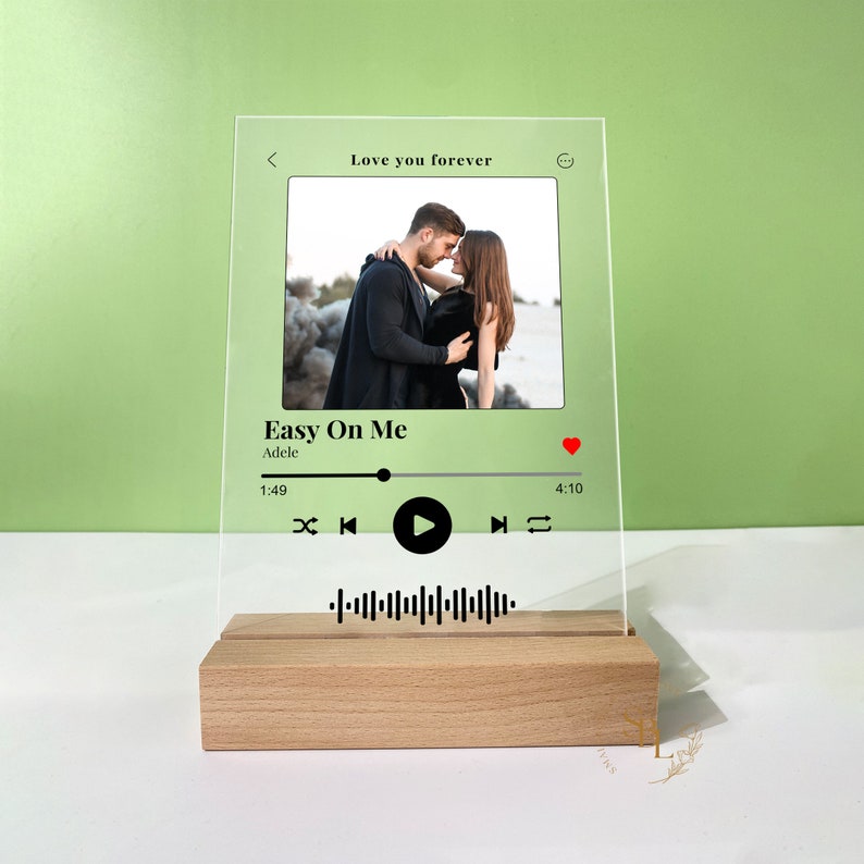 Custom Acrylic Spotify Plaque,spotify Glass Art, Minimalist Home Decor ...