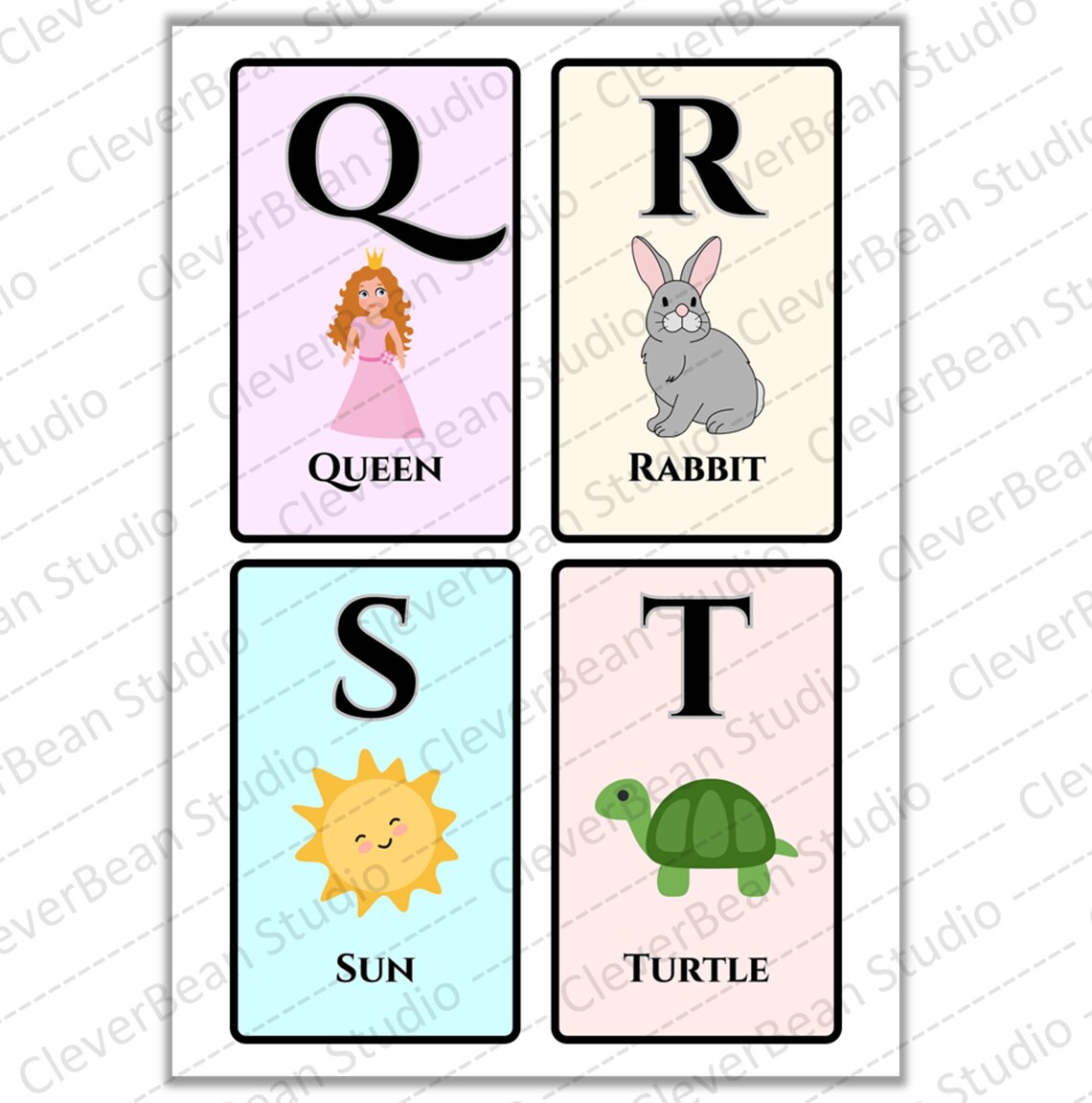 Alphabet Phonics Flashcards - Early Learning Essentials - Etsy