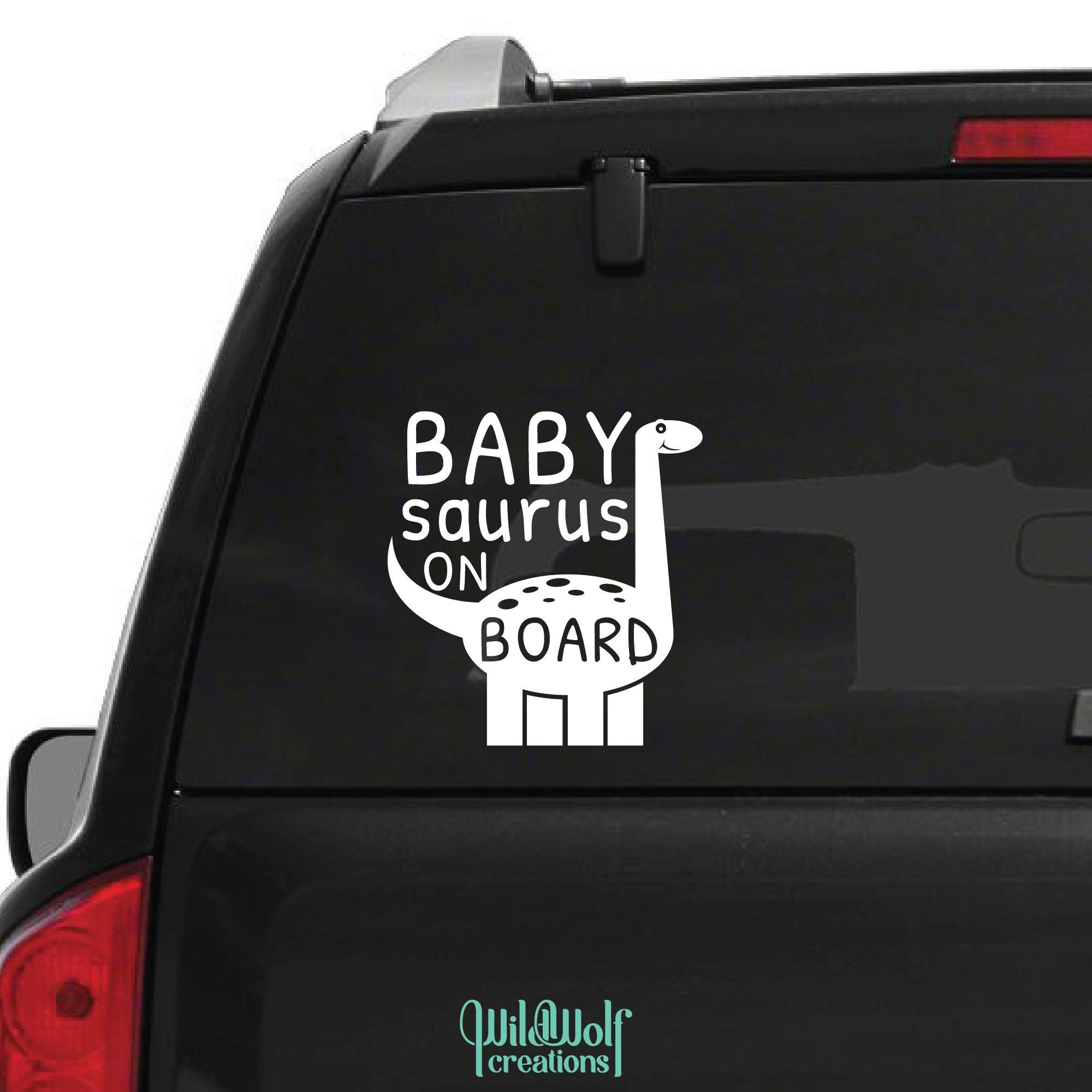 Baby Saurus on Board Baby on Board Babies on Board - Etsy