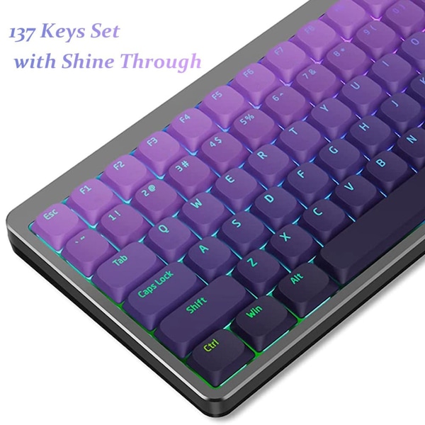 Mx Pbt Low Profile Keycaps Shine Through - Etsy