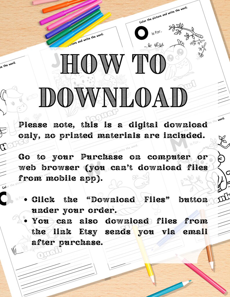 27 Printable Animal With Alphabet and Coloring Page Worksheets for Kids ...