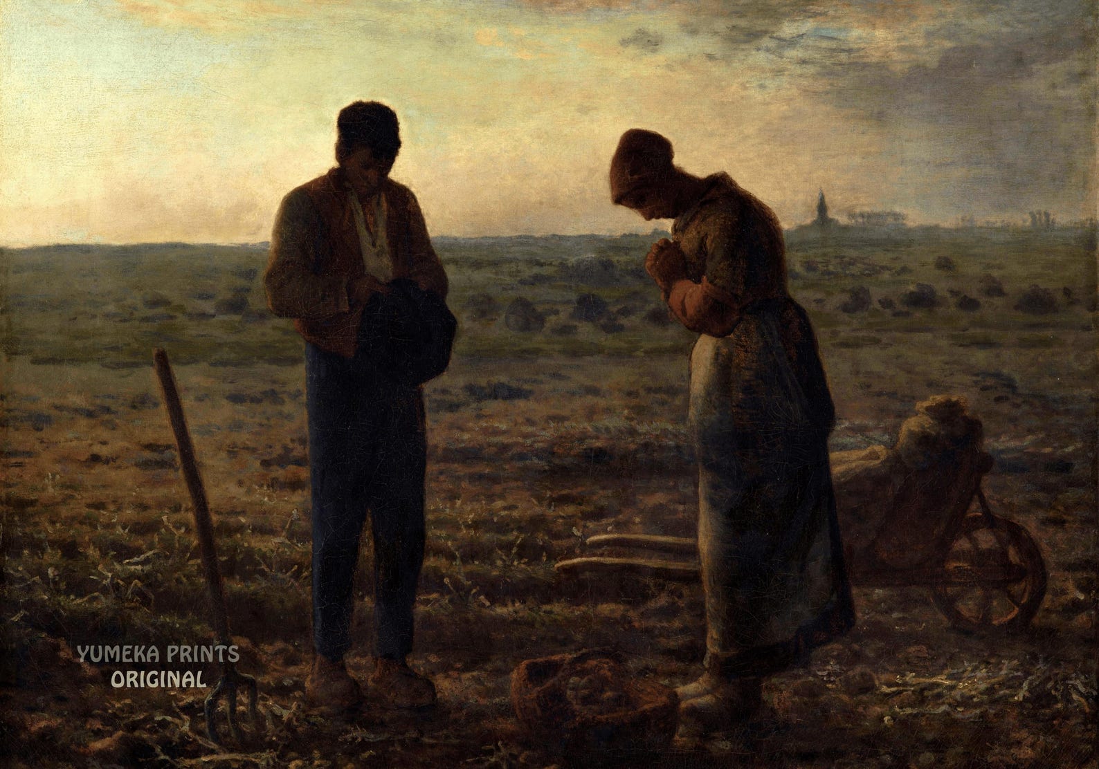 The Angelus by Jean-françois Millet - Classic Rural Life Art Print ...