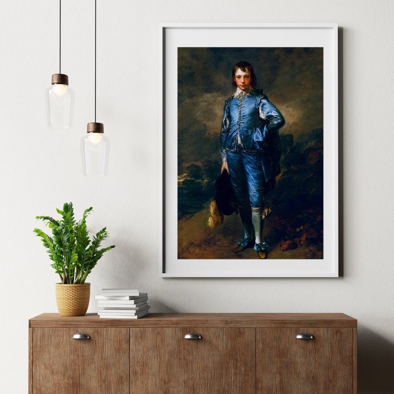 The Blue Boy by Thomas Gainsborough Classic Portrait Art Digital ...