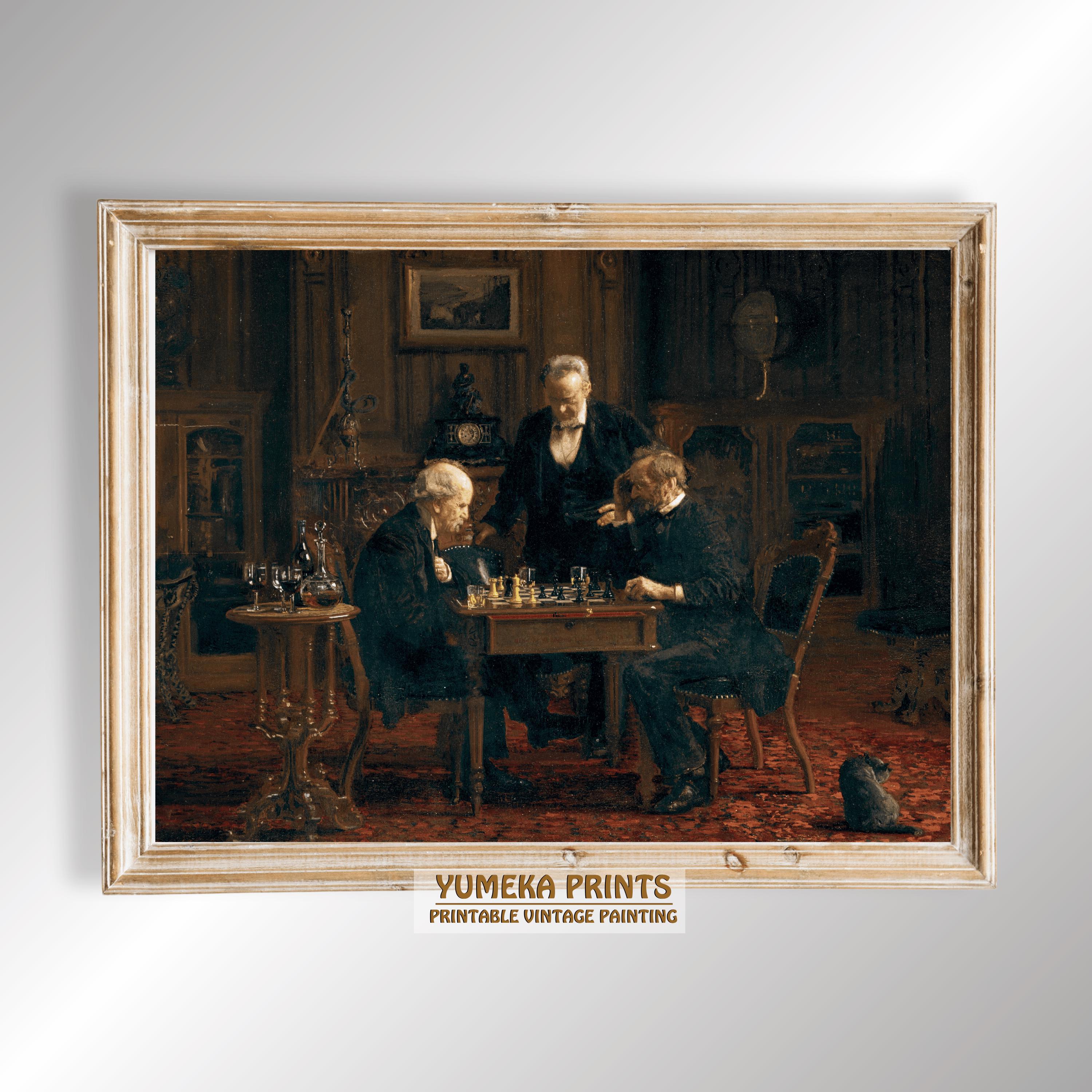 The Chess Players by Thomas Eakins | Realist Masterpiece Digital ...