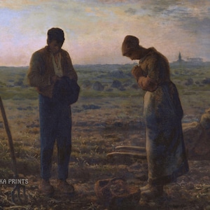 The Angelus by Jean-françois Millet - Classic Rural Life Art Print ...
