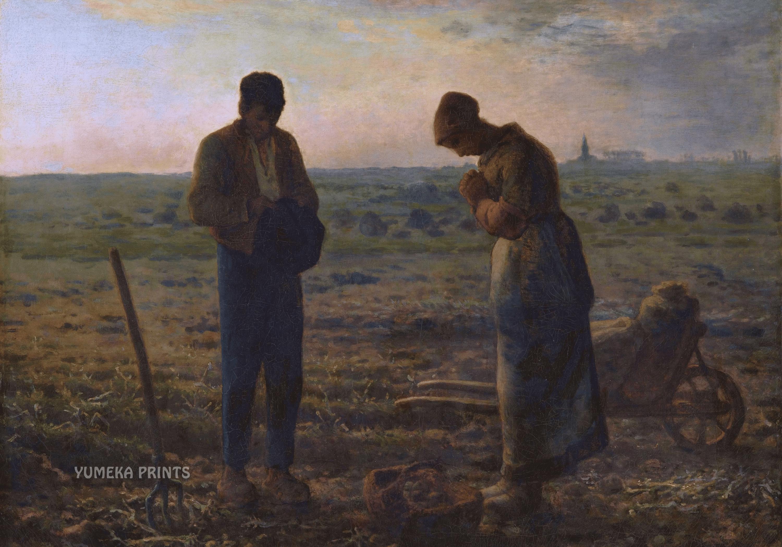 The Angelus by Jean-françois Millet - Classic Rural Life Art Print ...