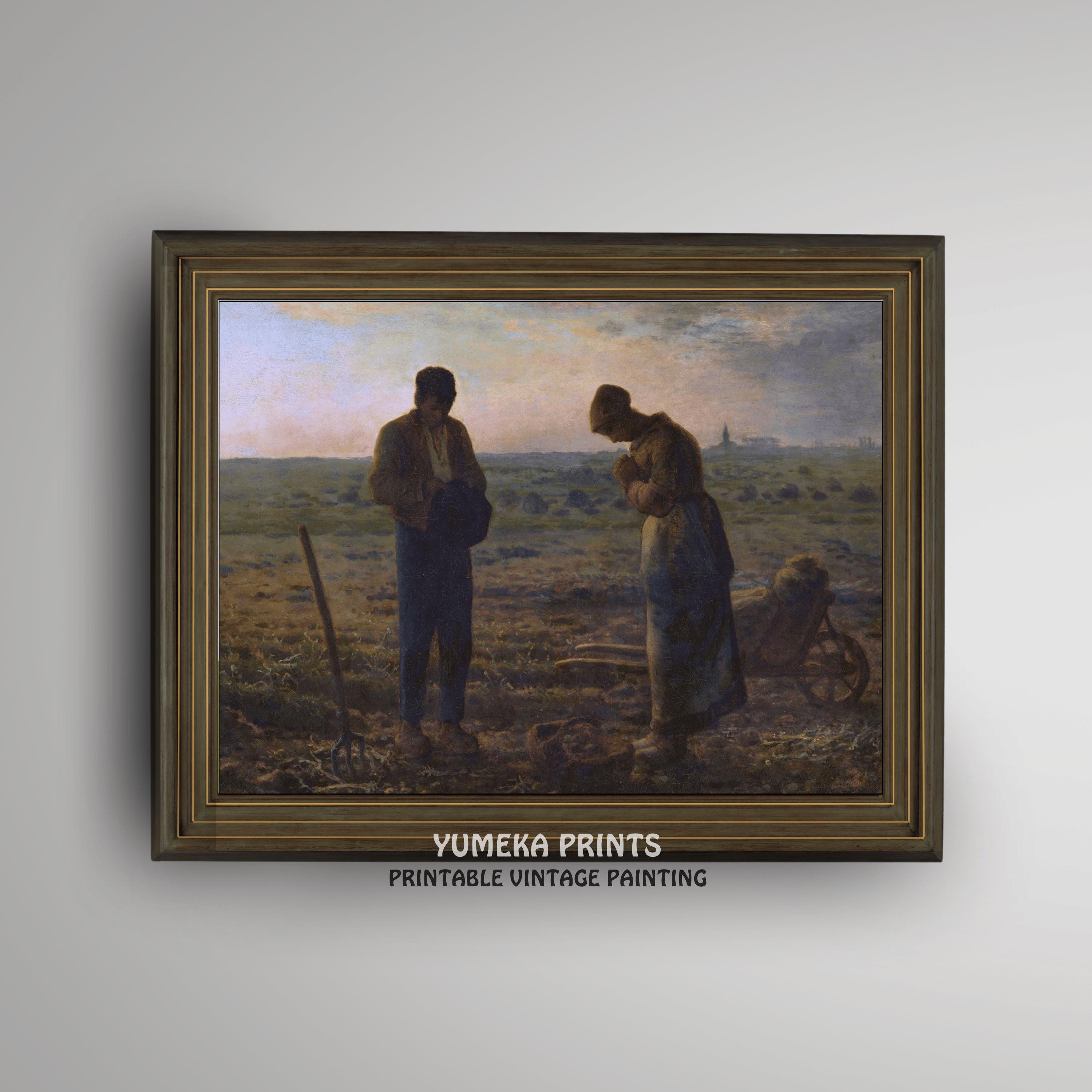 The Angelus by Jean-françois Millet - Classic Rural Life Art Print ...