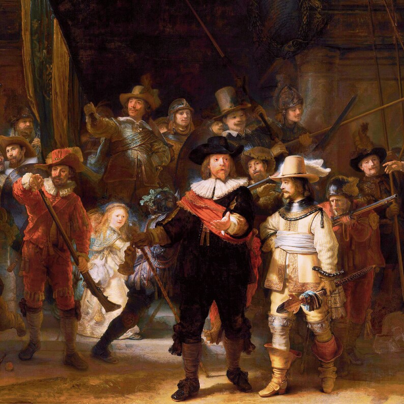 The Night Watch by Rembrandt Van Rijn | 1642 Masterpiece | Oil on ...