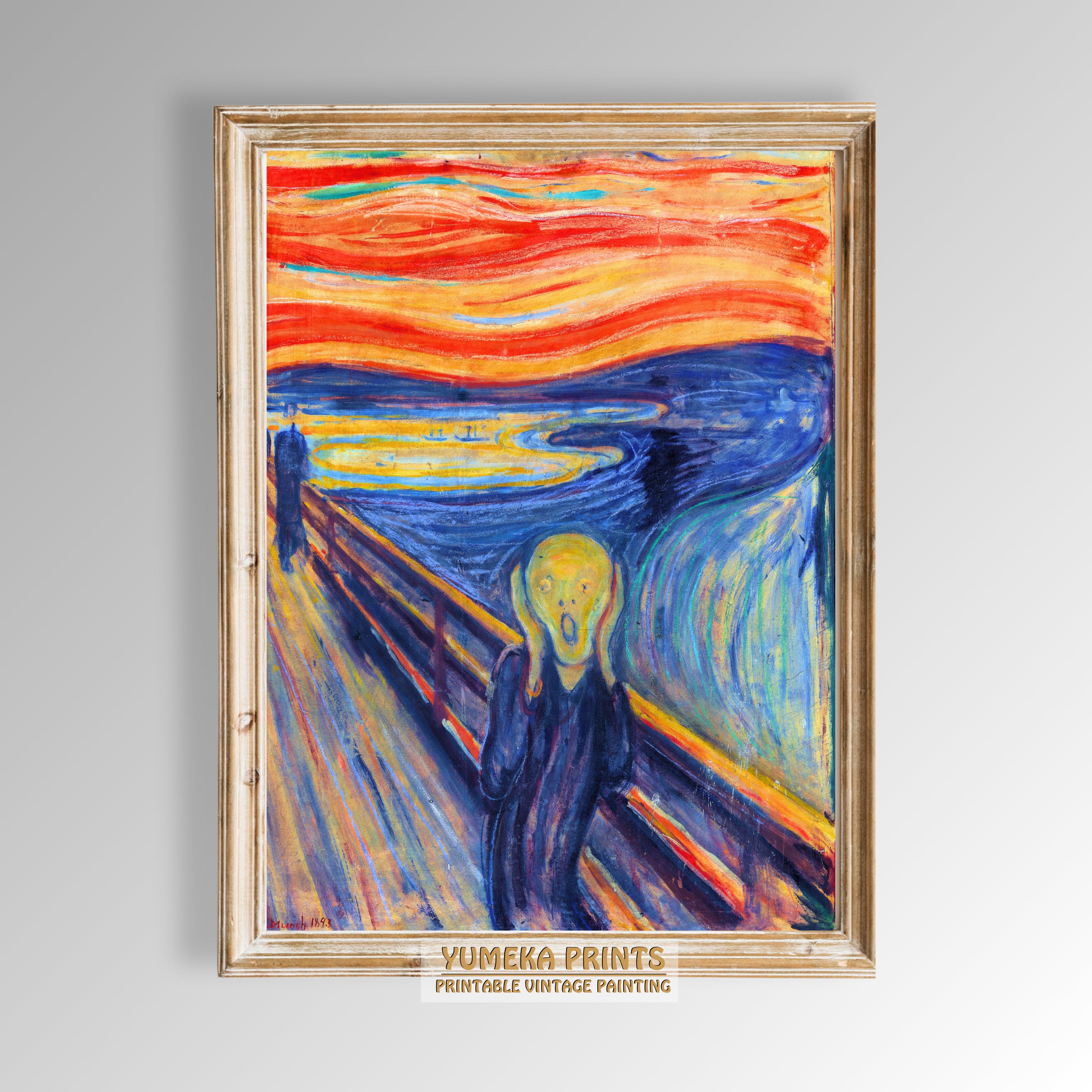 The Scream by Edvard Munch - Iconic Expressionist Art Digital Download ...