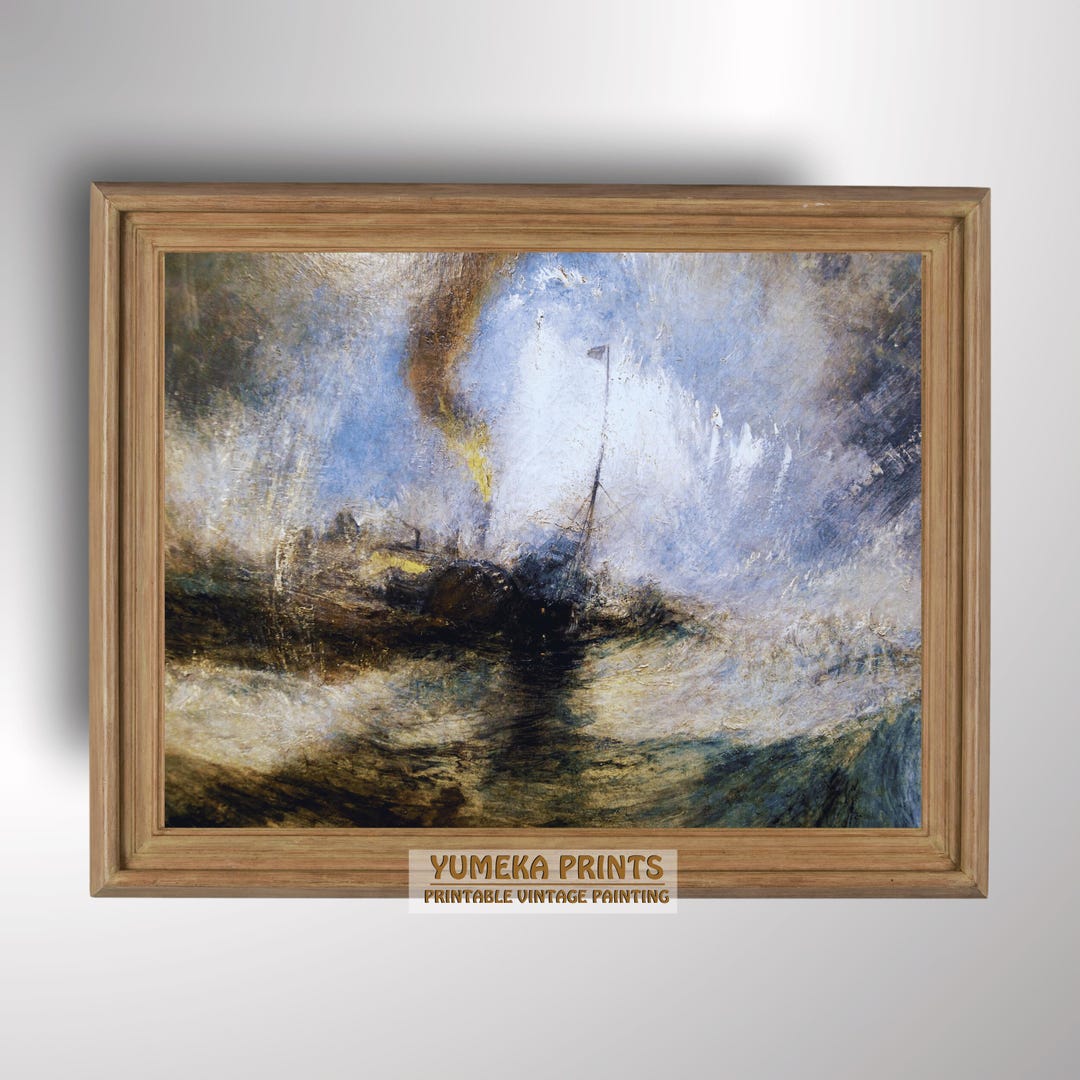Snow Storm: Steam-boat off a Harbour's Mouth by J.M.W. Turner | 1842 ...