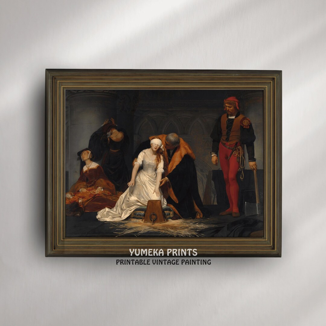 The Execution of Lady Jane Grey by Paul Delaroche - Historical Art ...