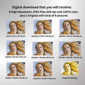 The Face of Venus by Sandro Botticelli - the Birth of Venus (1484–1486 ...
