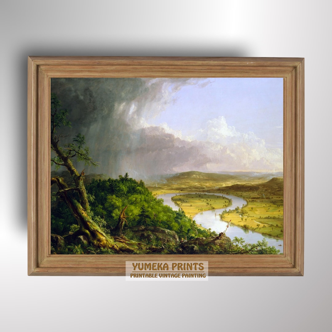 Thomas Cole's 'the Oxbow' | Iconic Hudson River School Landscape | Digital Download | American ...