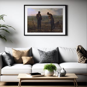 The Angelus by Jean-françois Millet - Classic Rural Life Art Print ...