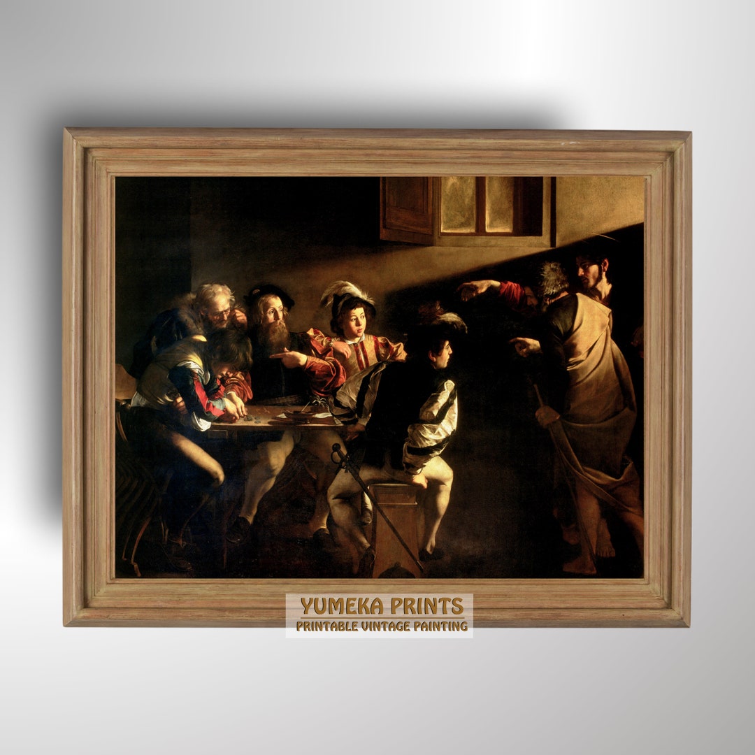 The Calling of Saint Matthew by Caravaggio | 1599–1600 Oil on Canvas ...