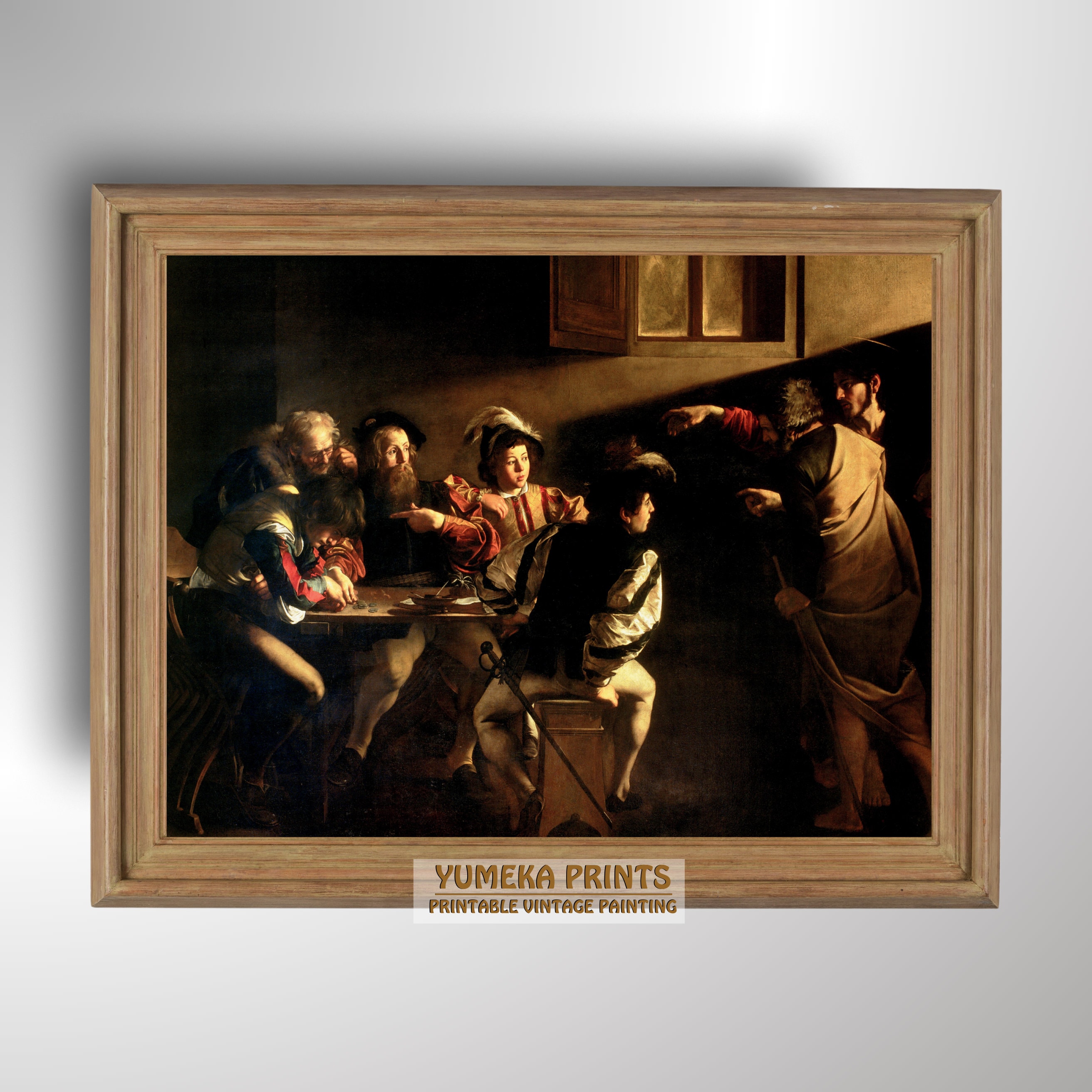 The Calling of Saint Matthew by Caravaggio | 1599–1600 Oil on Canvas ...