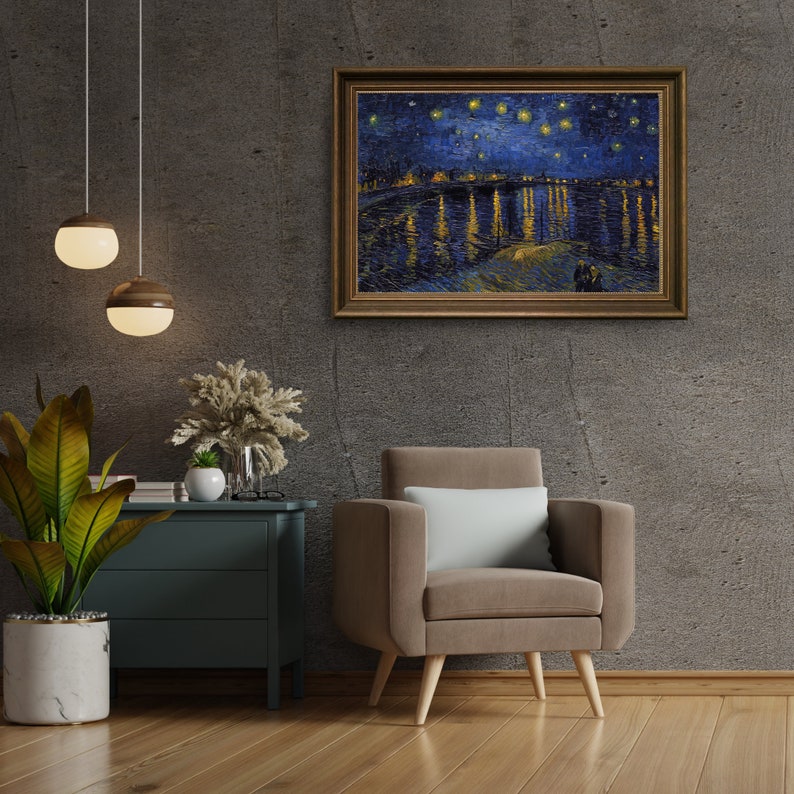 The Starry Night Over the Rhône by Vincent Van Gogh - Iconic Post ...