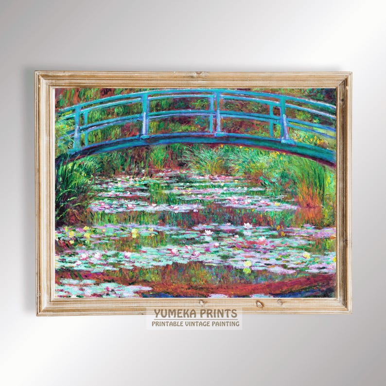 The Japanese Footbridge by Claude Monet - Classic Impressionist ...