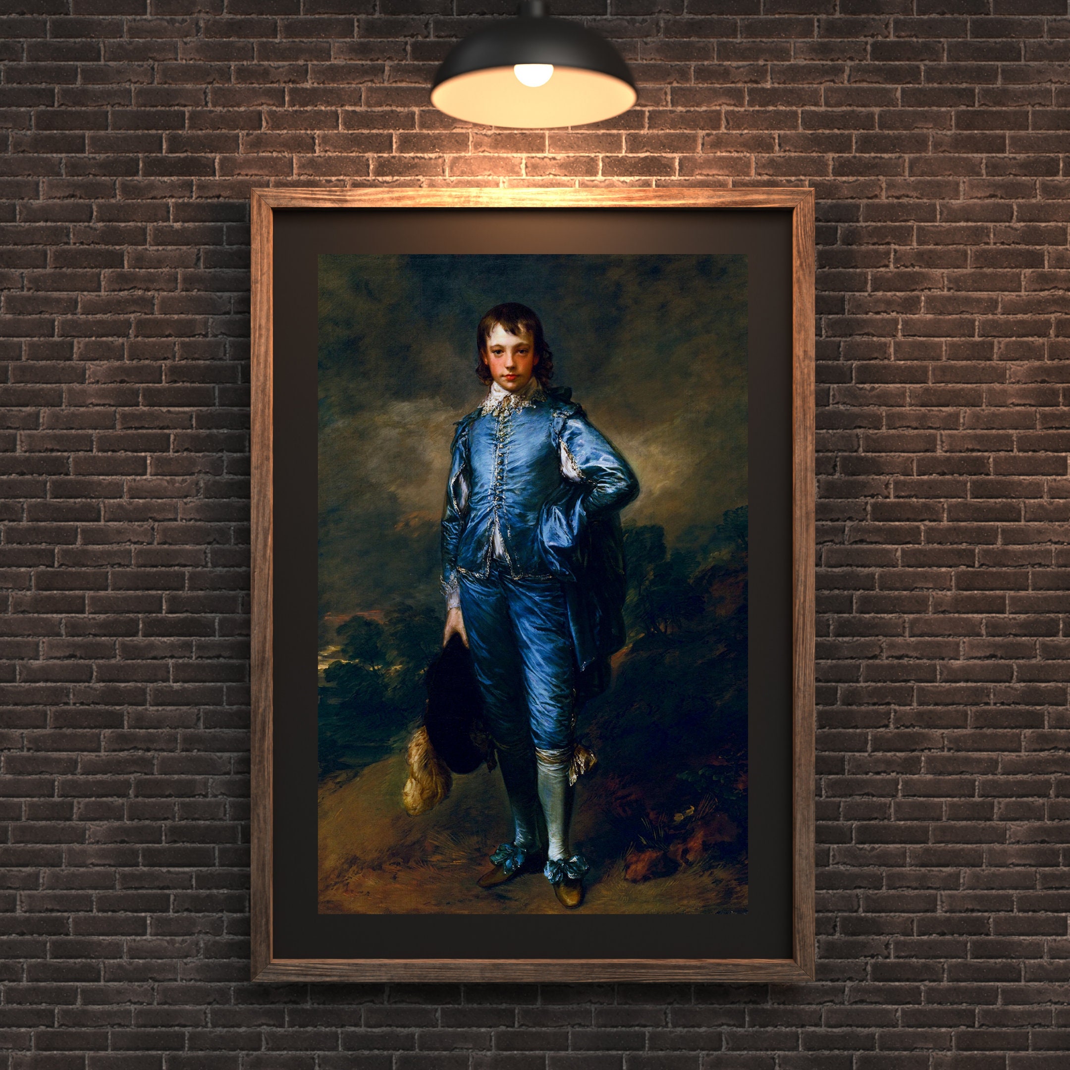 The Blue Boy by Thomas Gainsborough Classic Portrait Art Digital ...