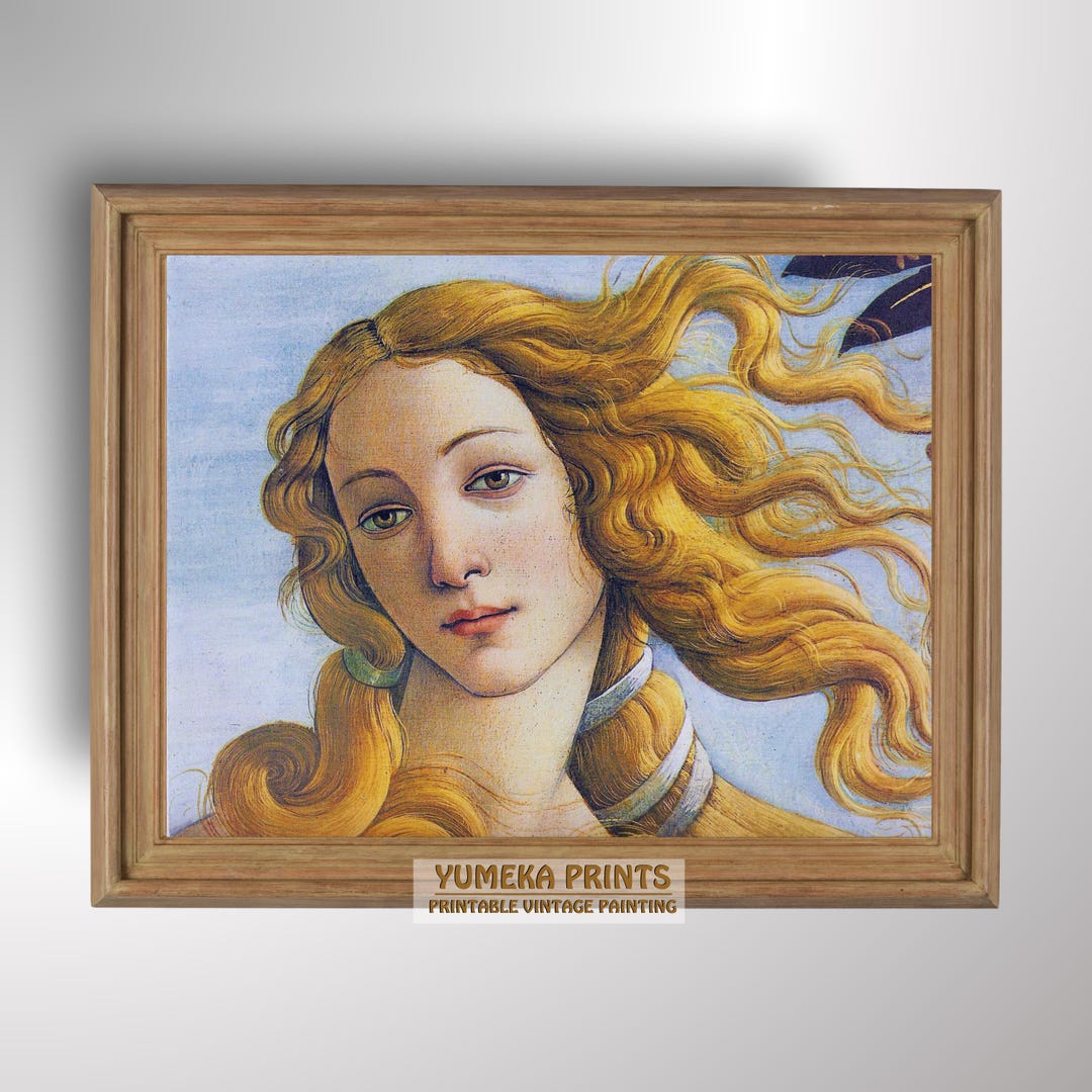 The Face of Venus by Sandro Botticelli the Birth of Venus 14841486 ...