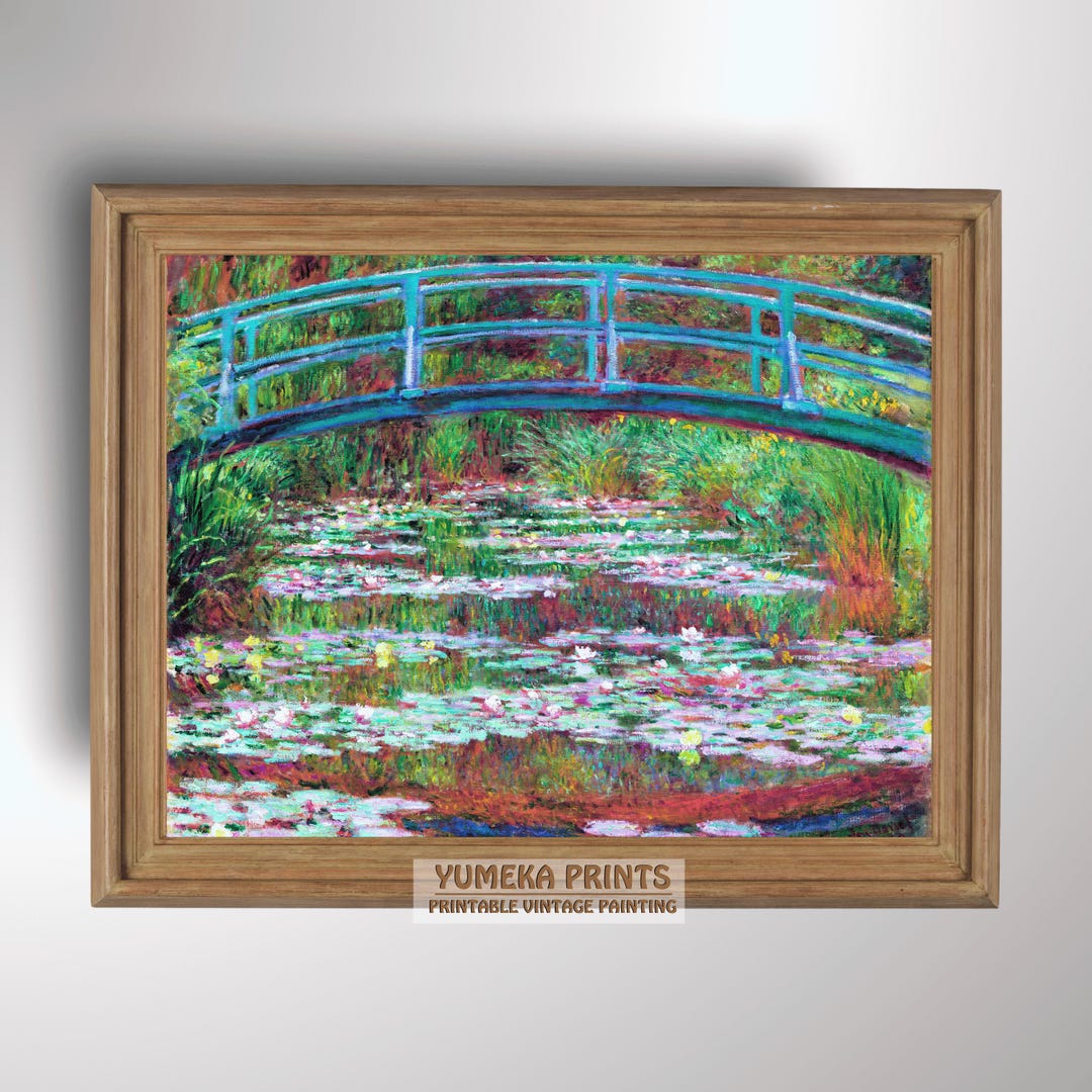 The Japanese Footbridge by Claude Monet - Classic Impressionist ...