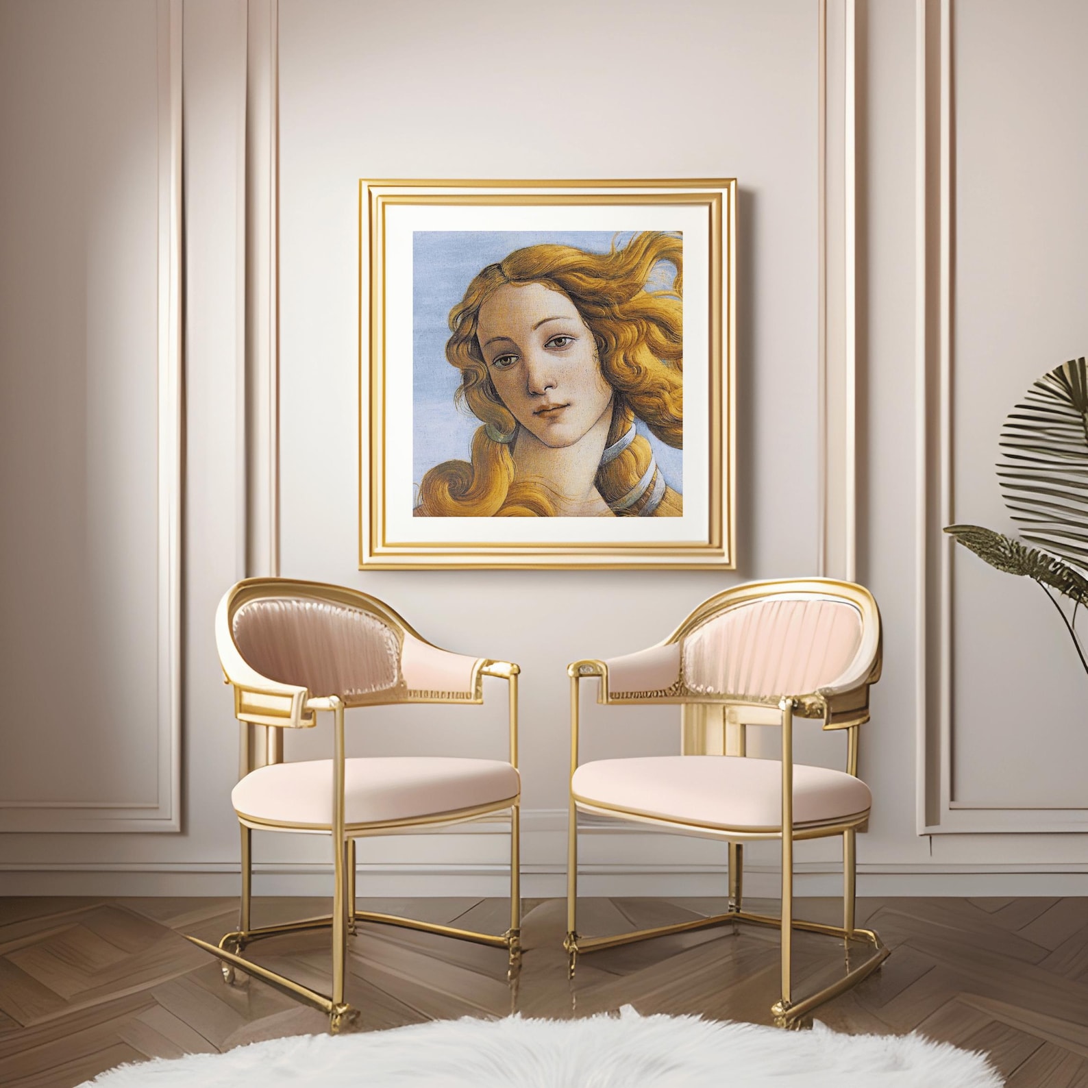 The Face of Venus by Sandro Botticelli - the Birth of Venus (1484–1486 ...