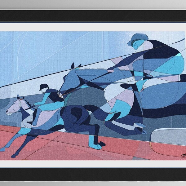 Horse Racing Art - Etsy