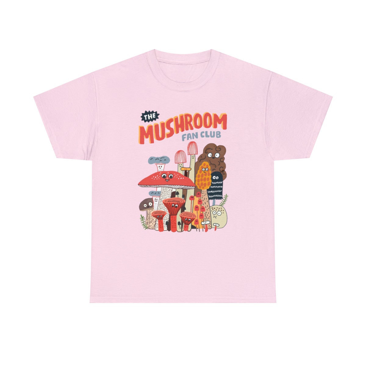 Mushroom Fan Club Shirt Aesthetic Graphic Tees Gift for Book Lover ...