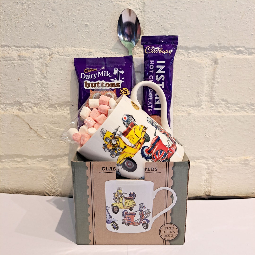 Cadbury's Hot Chocolate & Moped Scooter Mug Gift Set - Etsy