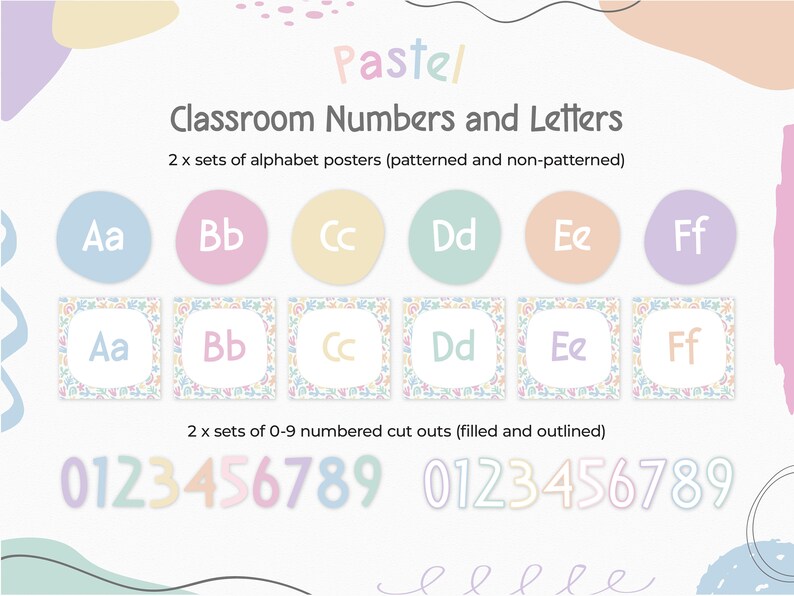 Pastel Classroom Decor Bundle Printables, Calendar, and More Instant ...