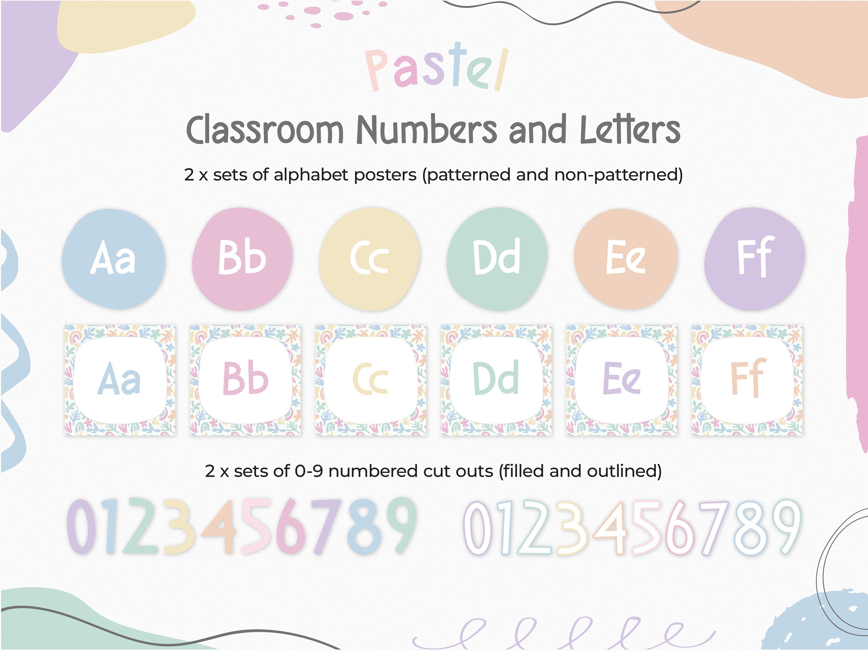 Pastel Classroom Decor Bundle Printables, Calendar, and More Instant ...