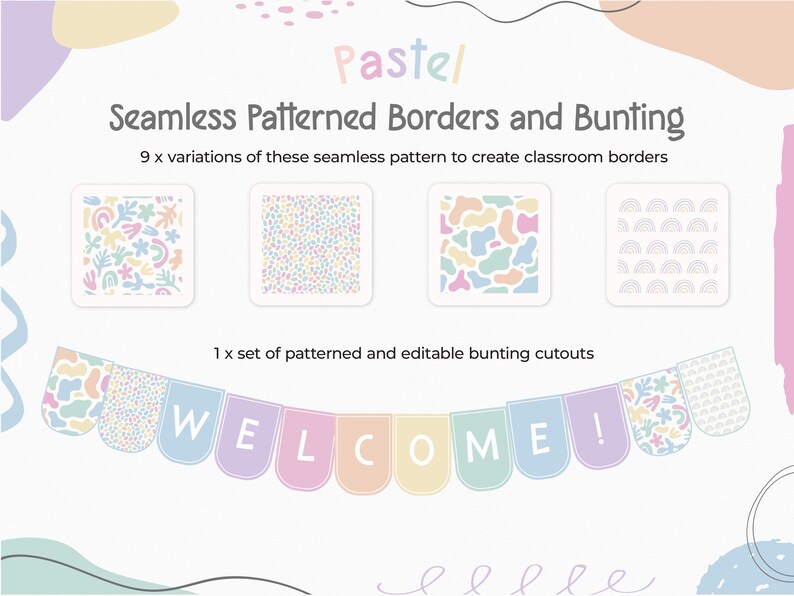 Pastel Classroom Decor Bundle Printables, Calendar, and More Instant ...