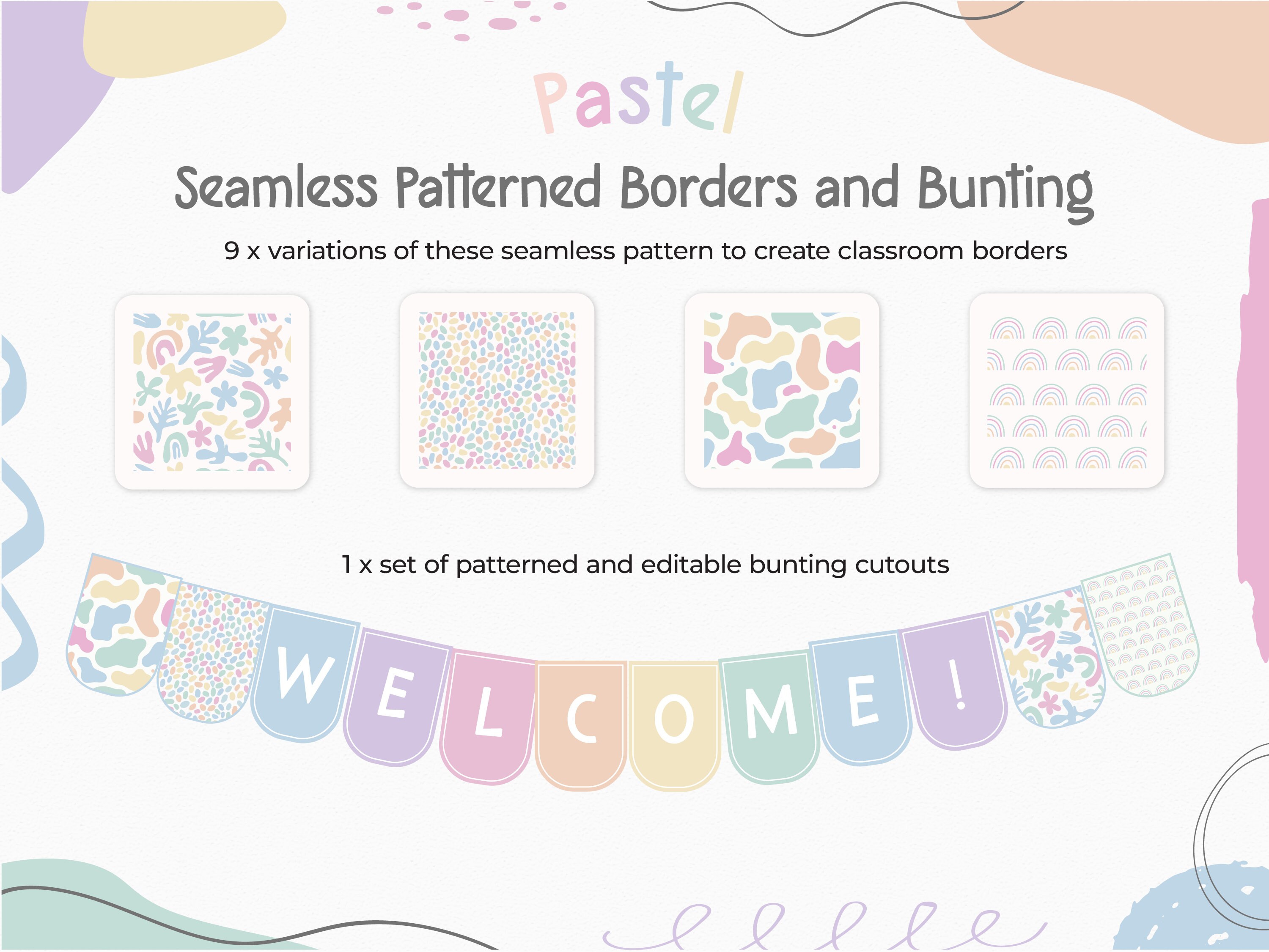 Pastel Classroom Decor Bundle Printables, Calendar, and More Instant ...