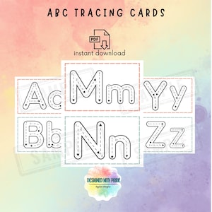 Alphabet Tracing Practice Cards | Handwriting Practice | Home School ...