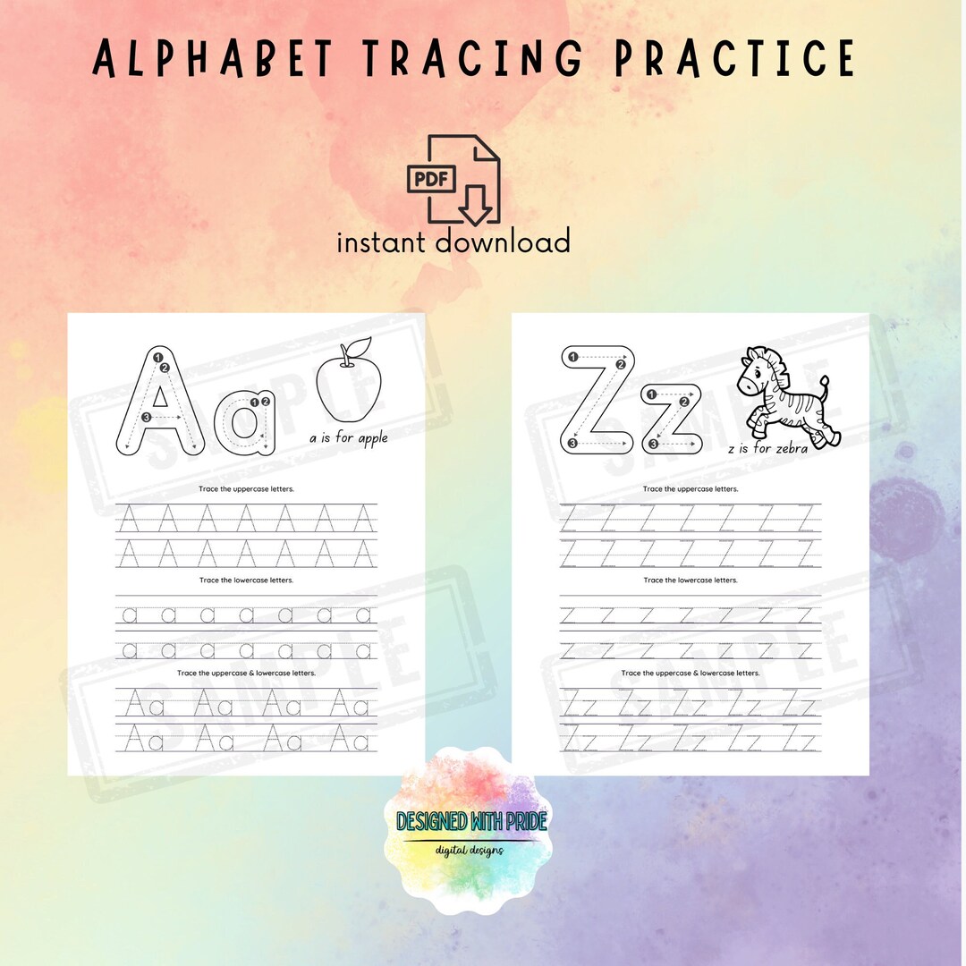 Alphabet Tracing Practice | Handwriting Practice | Home School ...