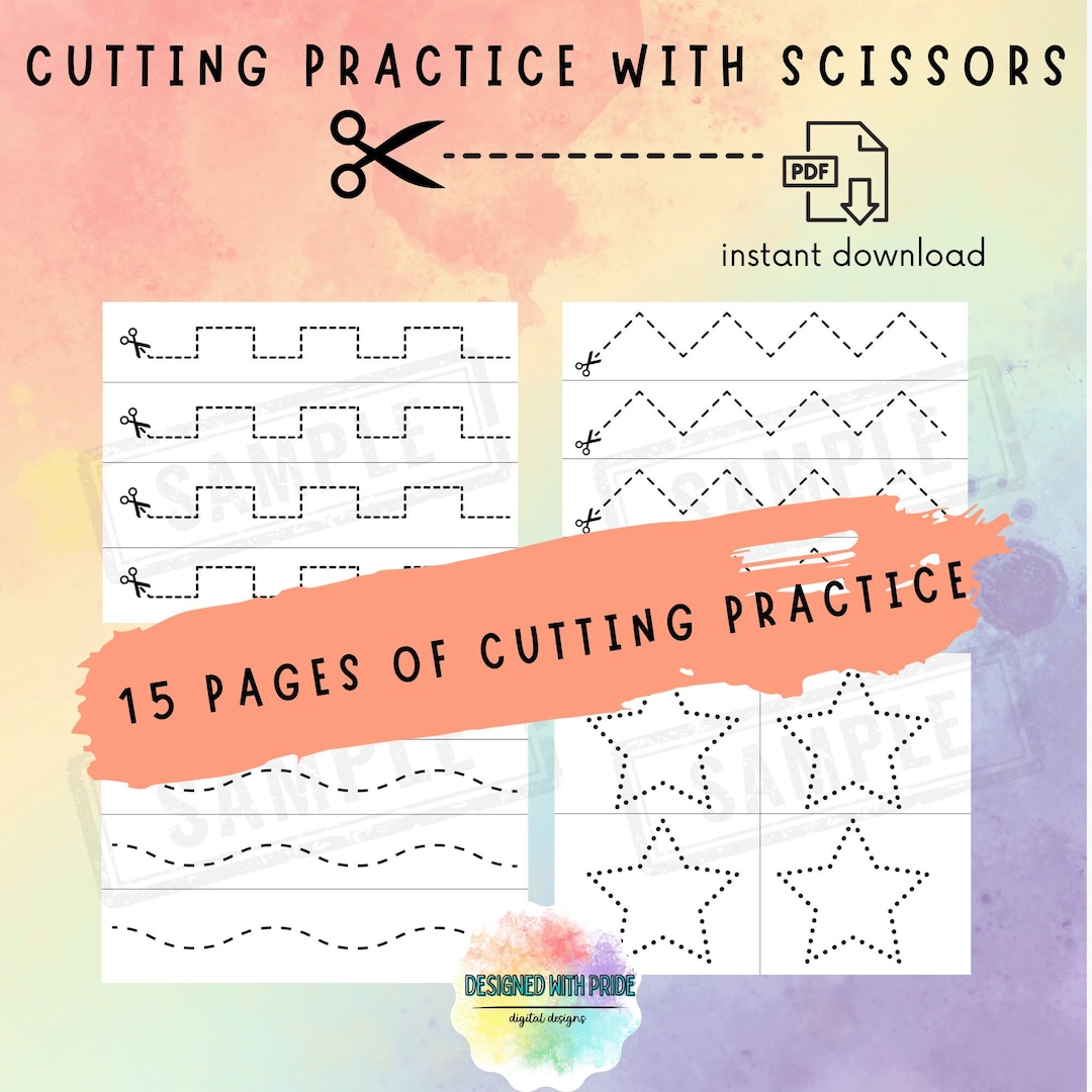 Scissor Skills | Cutting Practice | Homeschool Printable | Cutting ...