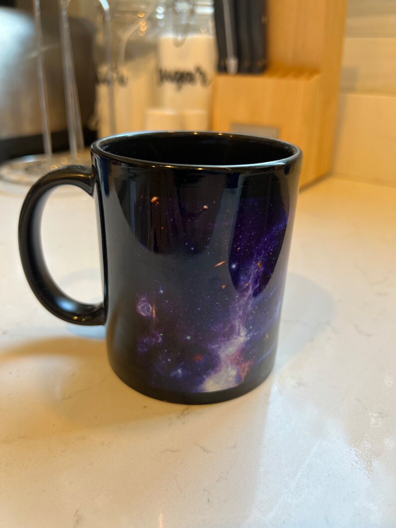Black Galaxy Mug Outer Space Mug Universe Coffee Mug Celestial Coffee ...