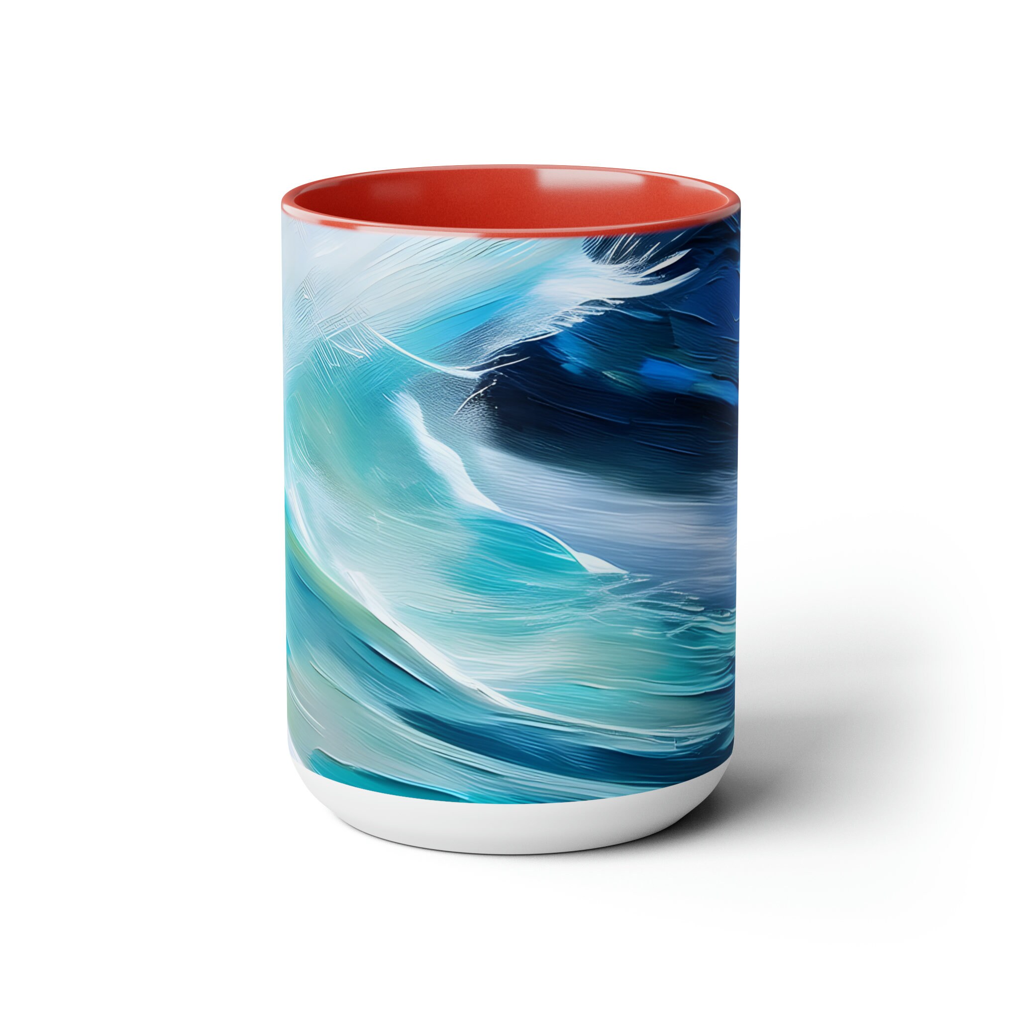 Coastal Ocean Wave Ceramic Coffee Mug Tropical Escape Coffee Cup ...