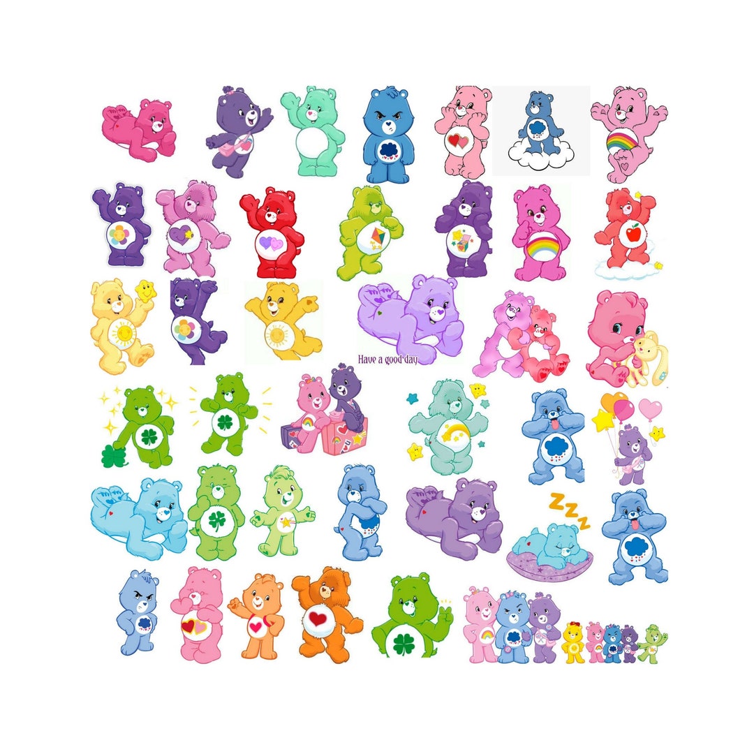 Care Bears Svg Bundle Wish Funshine Super Star Love A Lot Etsy Canada
