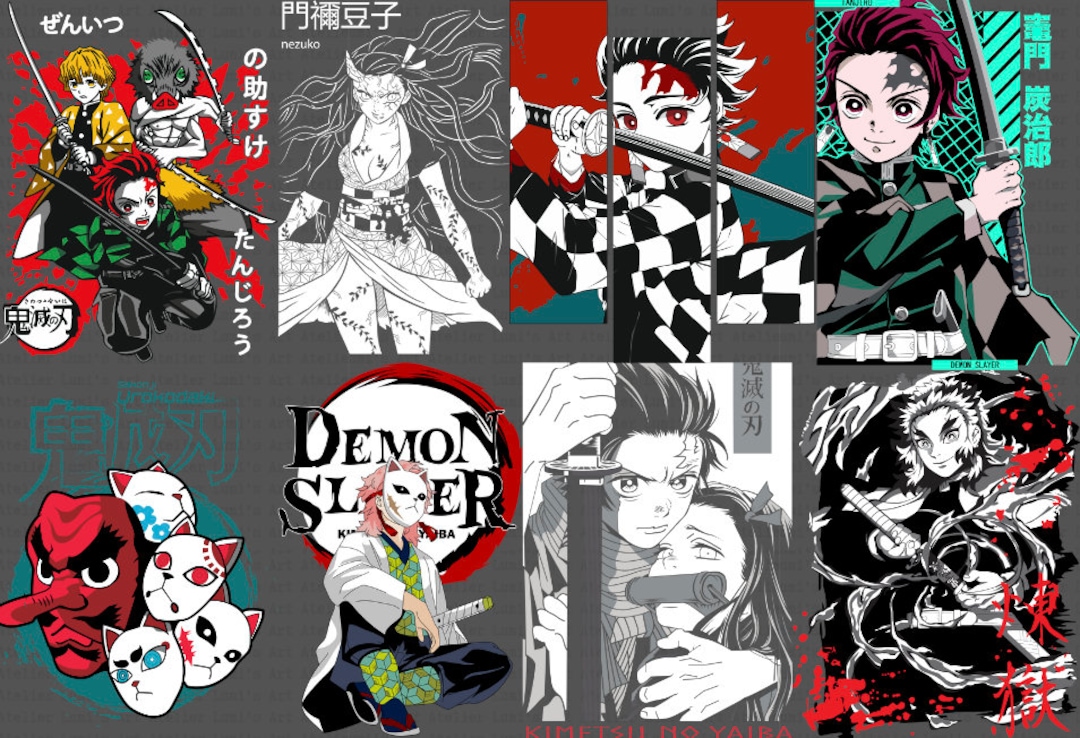 Demon Slayer Kimetsu No Yaiba High-quality Digital Cut File Best for ...