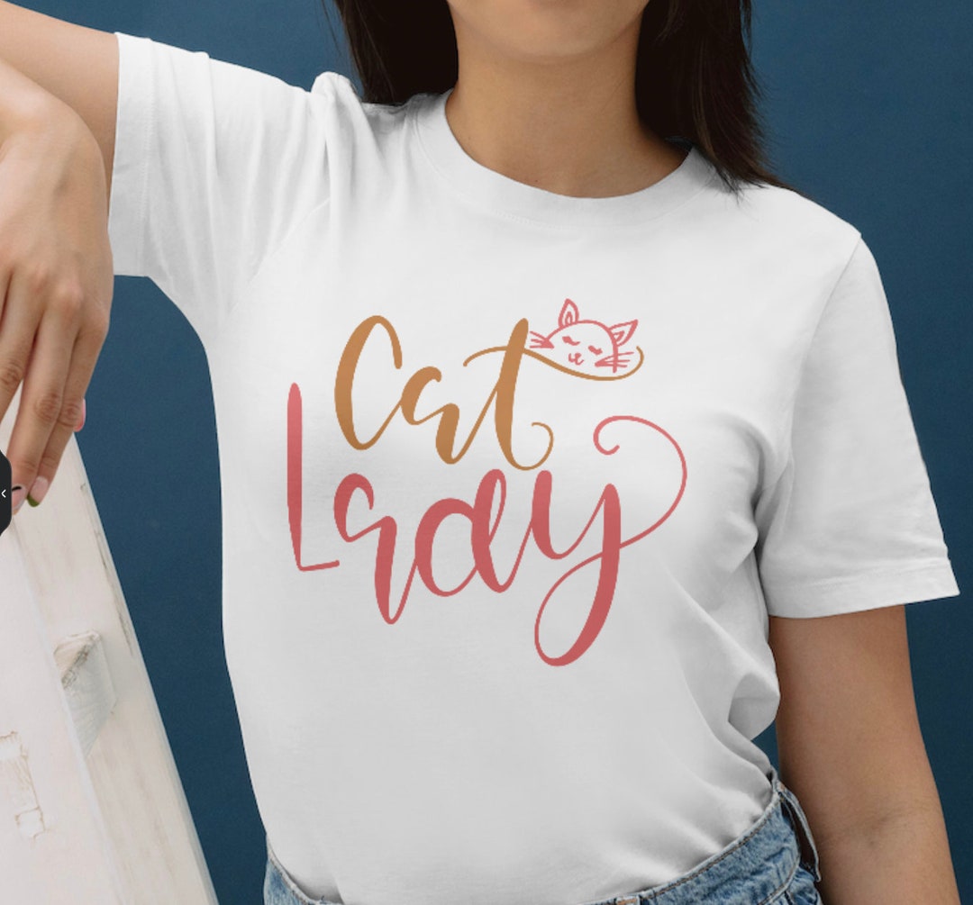 Cat Lady Transparent Background Digital Download for Cat Lovers/owners ...