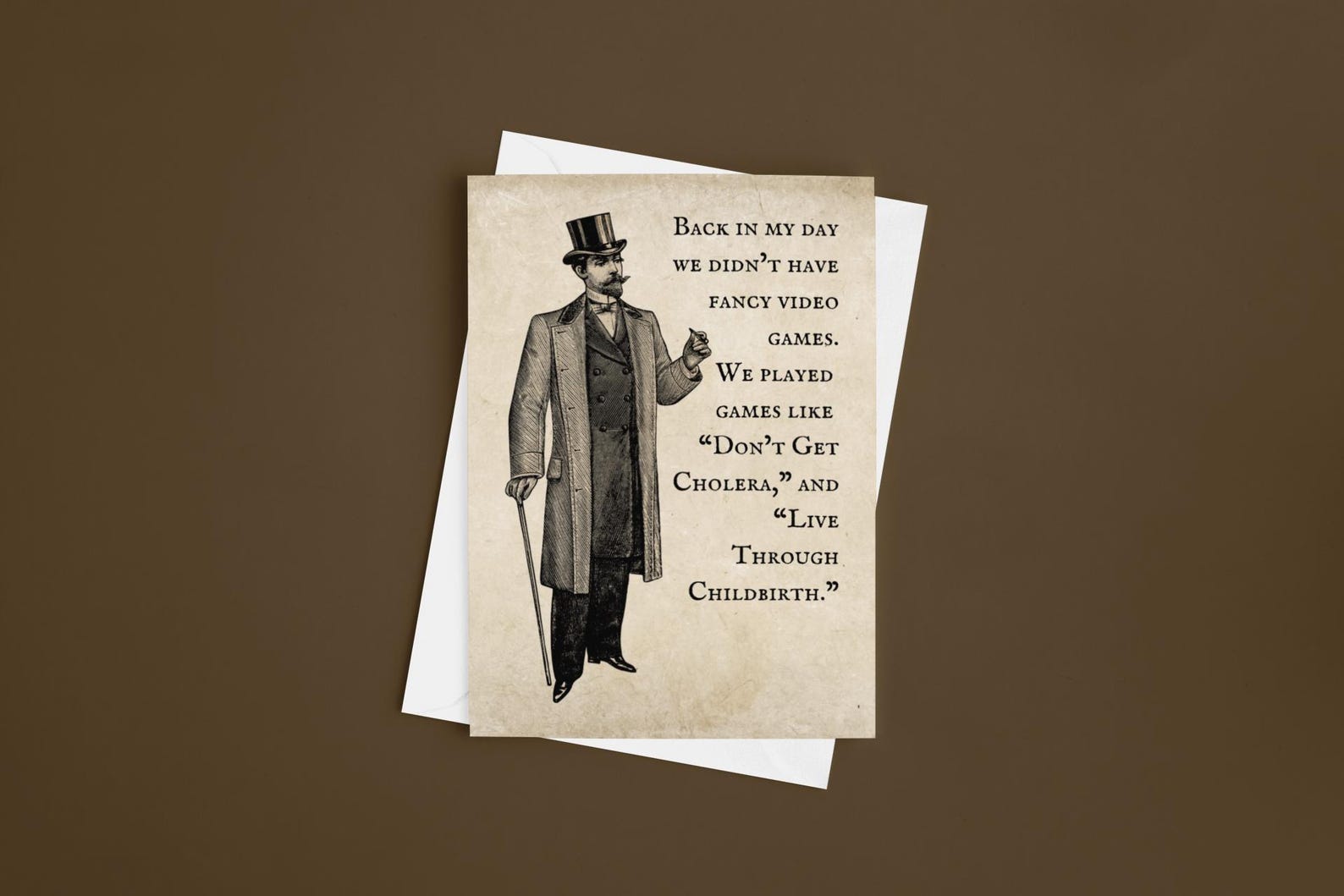 Vintage Victorian Card | Old Fashioned Greetings | Back in My Day | Ye ...