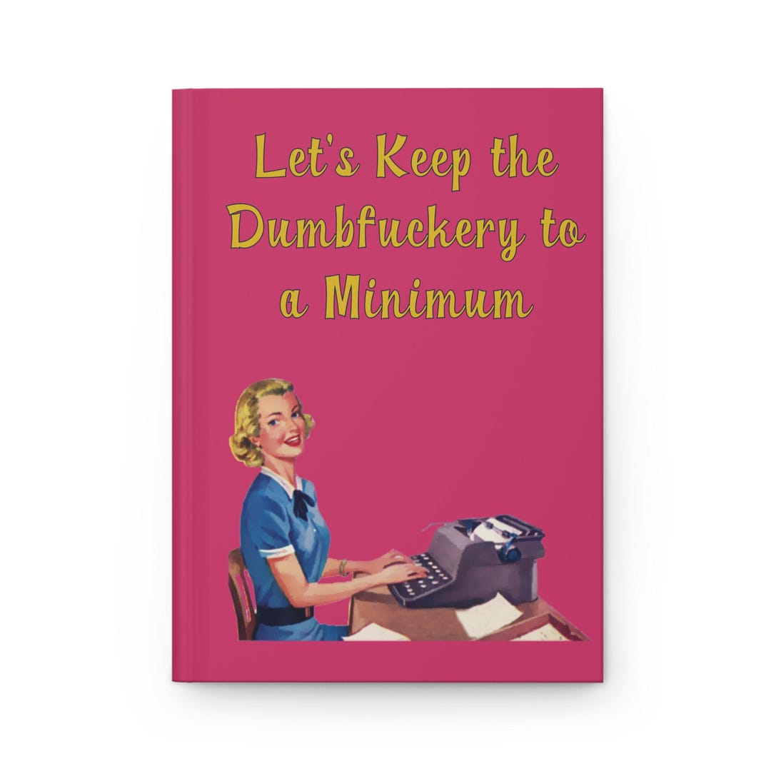 Snarky Retro Notebook | Vintage Vibe Journal | Inappropriate Gift ...