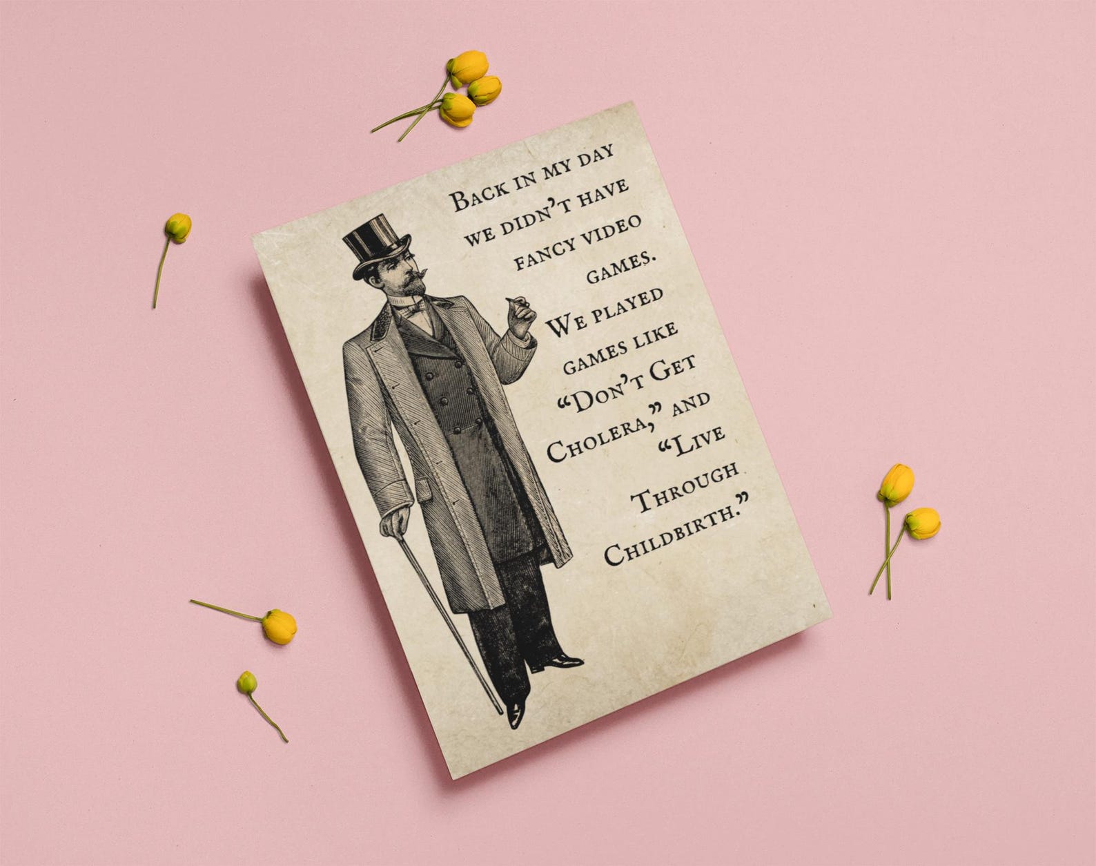 Vintage Victorian Card | Old Fashioned Greetings | Back in My Day | Ye ...