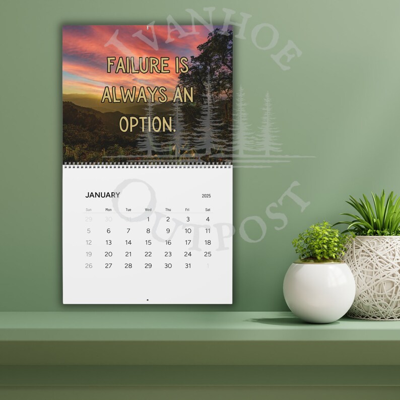 2025 Demotivational Calendar It Could Be Worse Funny Annual Wall ...